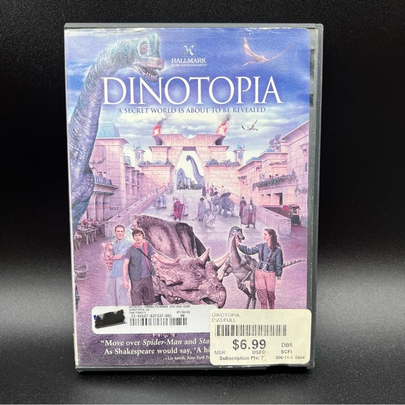 DVD | Media | Dinotopia Dvd 202 2disc Set Vintage Blockbuster Rental ...